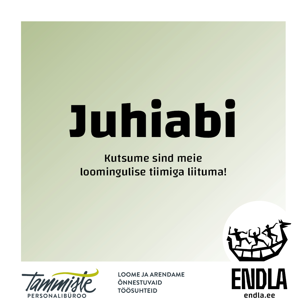 Otsime oma loomingulisse tiimi juhiabi — Endla Teater